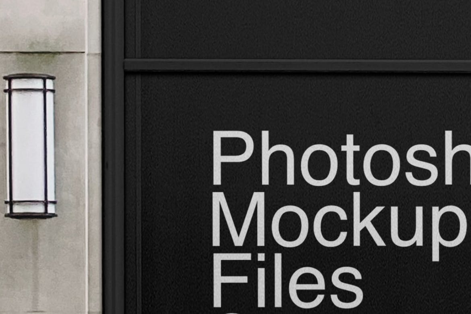 4219 户外街道门窗海报贴纸设计PS样机 Windows Banner Mockup@GOOODME.COM _ 果觅网（gooodme）